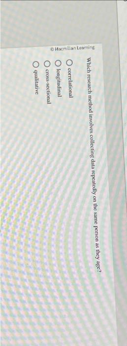 Solved Which research method involves collecting data | Chegg.com