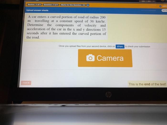 Solved Section 1 1 Of 1 Question 7 Of 7 Marks For This