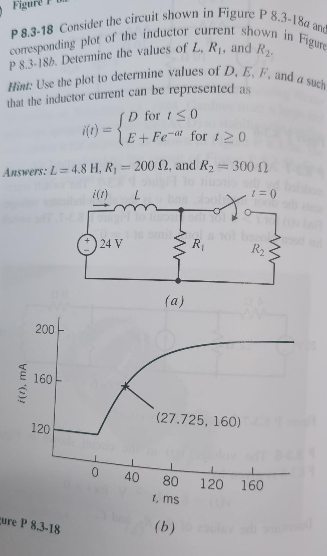 Solved Figu P 8.3-18 Consider the circuit shown in Figure P | Chegg.com