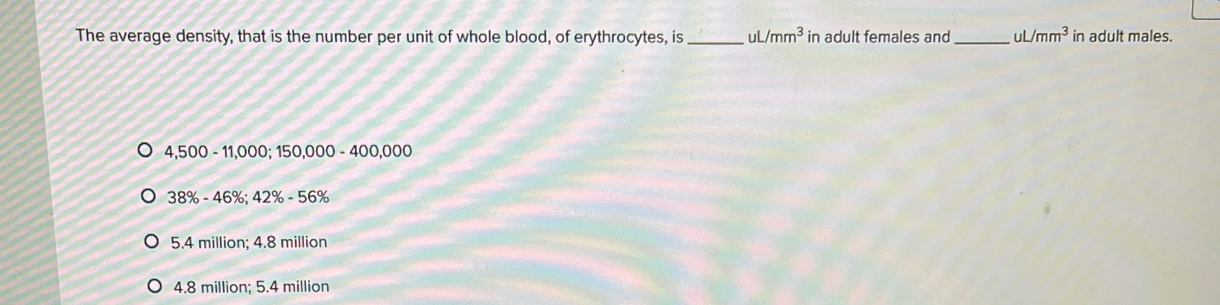 Solved The average density, that is the number per unit of | Chegg.com