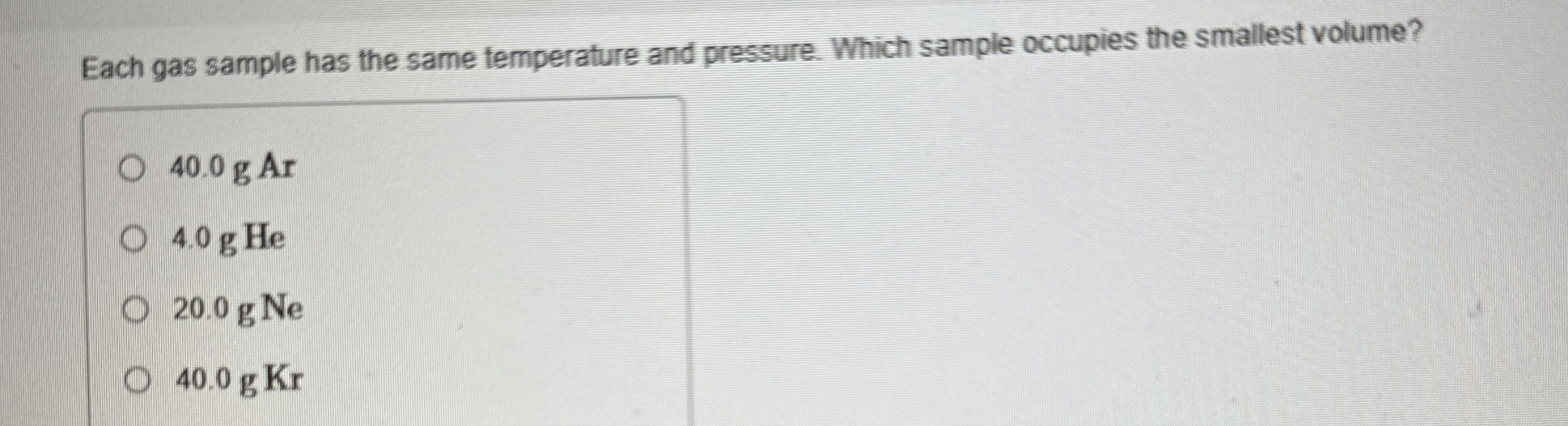 High Quality SOLUTION Each gas sample has the same temperature and | Chegg.com