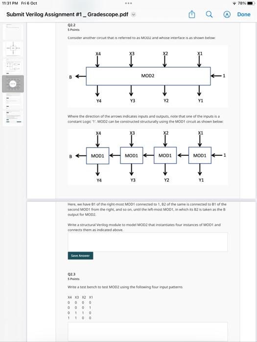 Solved The circuit has two inputs, X1 and BS, and two | Chegg.com