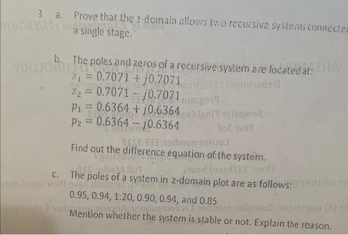 Solved 3. a. Prove that the ?-domain allows two recursive | Chegg.com