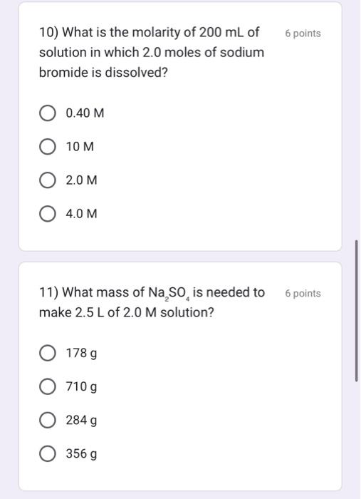 Solved Multiple Choice 6) Which of the following usually | Chegg.com