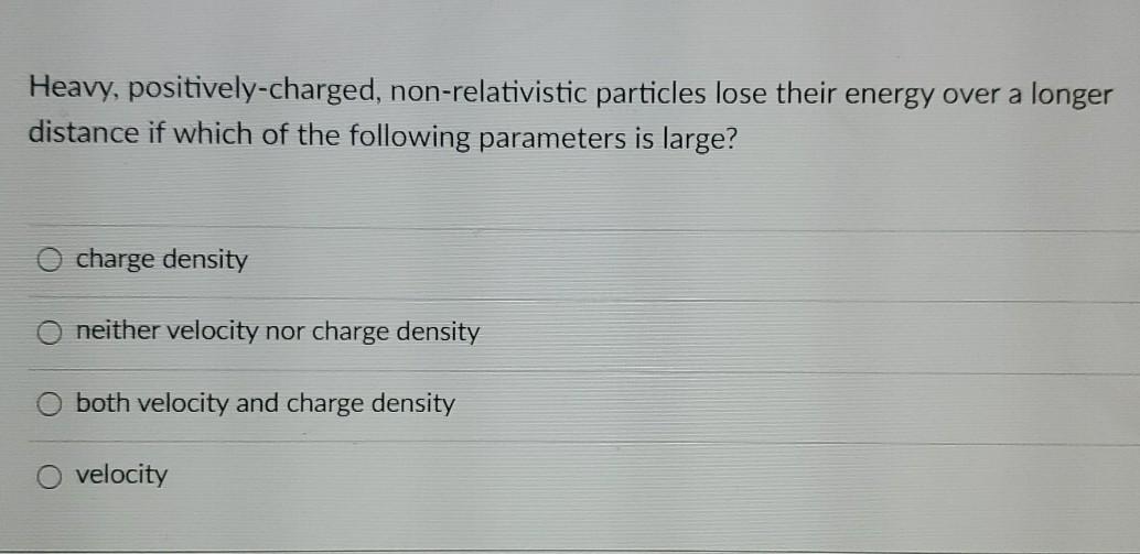 Solved Heavy, positively-charged, non-relativistic particles | Chegg.com