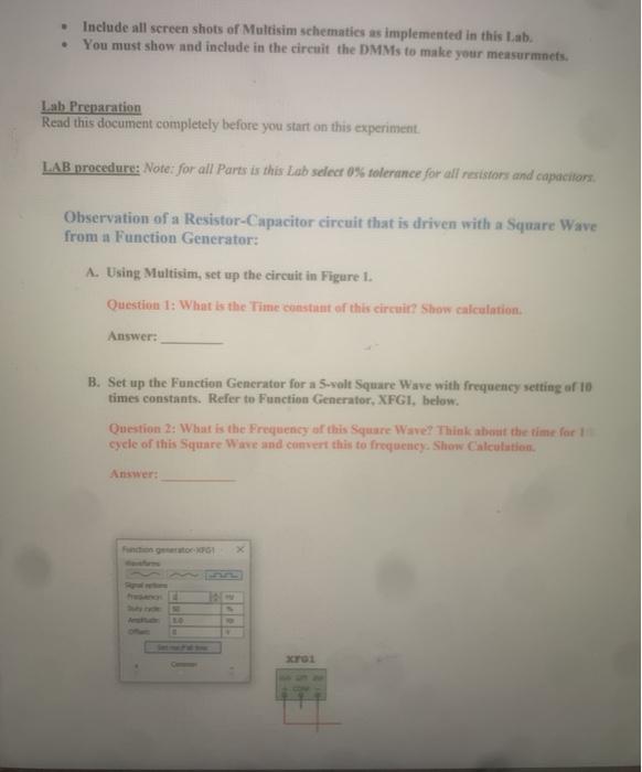 Solved LAB 11: R-C Waveforms on the Oscilloscope Lab Summary | Chegg.com