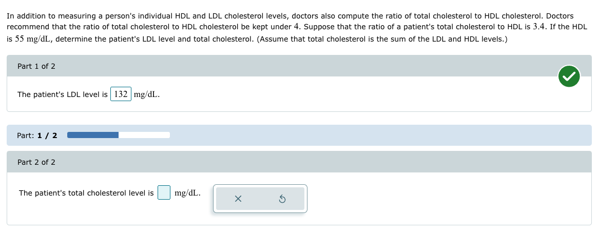 Solved In addition to measuring a person's individual HDL | Chegg.com