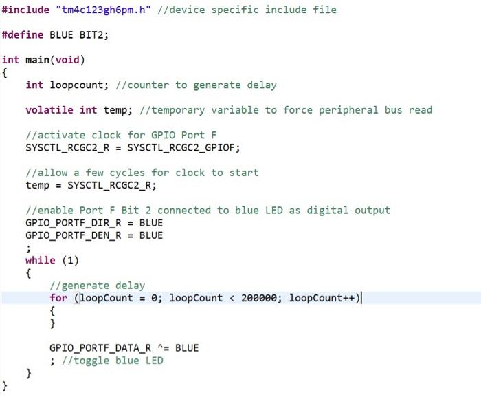 Solved I have to change the code below to what turns on the | Chegg.com