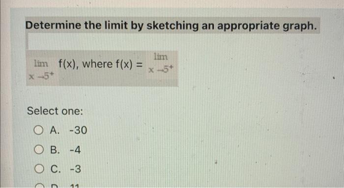 Determine the limit by sketching an appropriate | Chegg.com