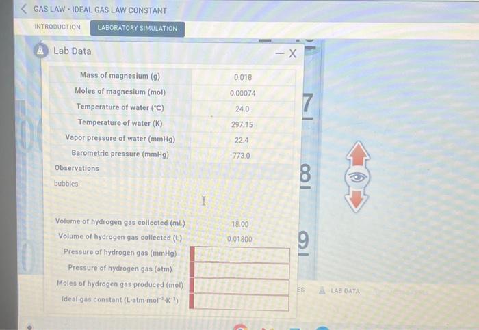 Solved GAS LAW - IDEAL GAS LAW CONSTANT INTRODUCTION | Chegg.com