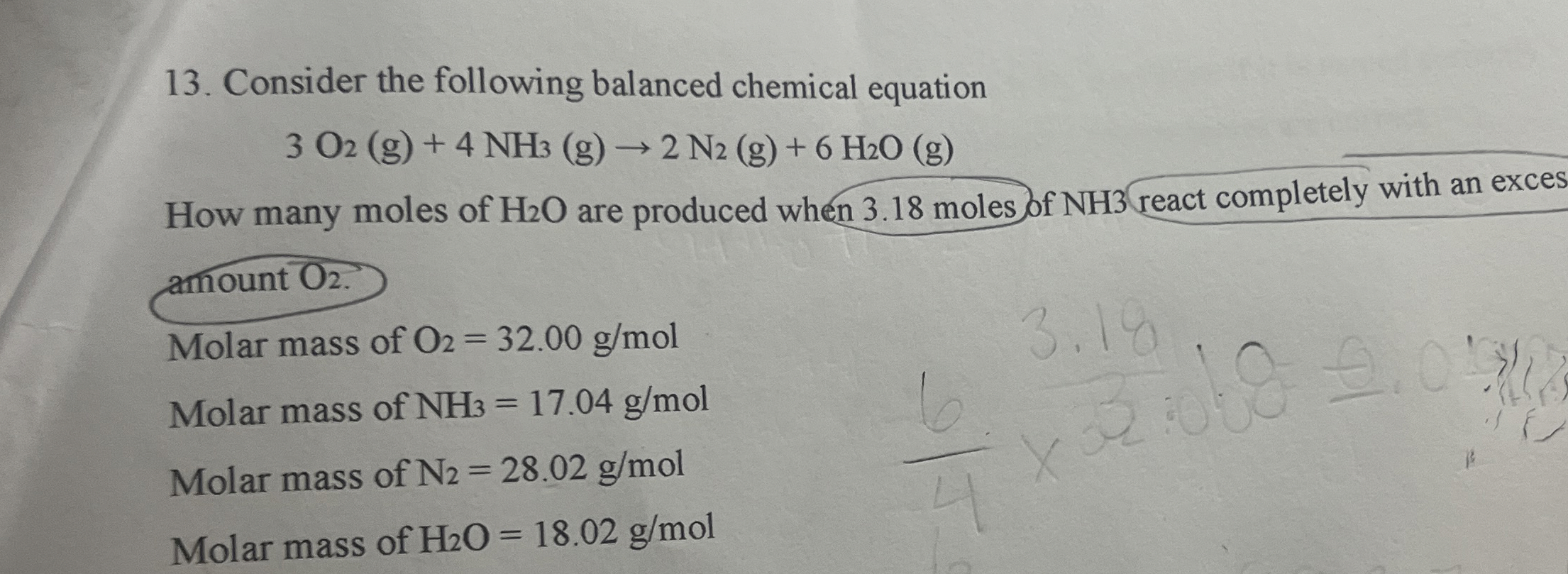Solved Consider the following balanced chemical | Chegg.com