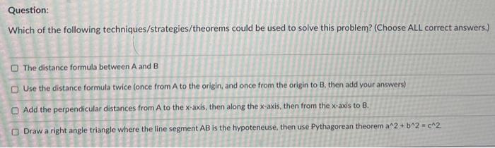 Solved Problem: Find the distance between A and B as | Chegg.com