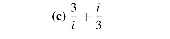 Solved (c) i3+3i | Chegg.com