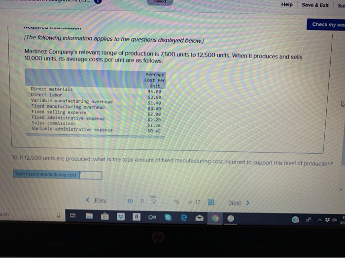 Solved Siived Help Save & Exit Su Check my WO [The following | Chegg.com Solved Siived Help Save & Exit Su Check my WO [The following | Chegg.com