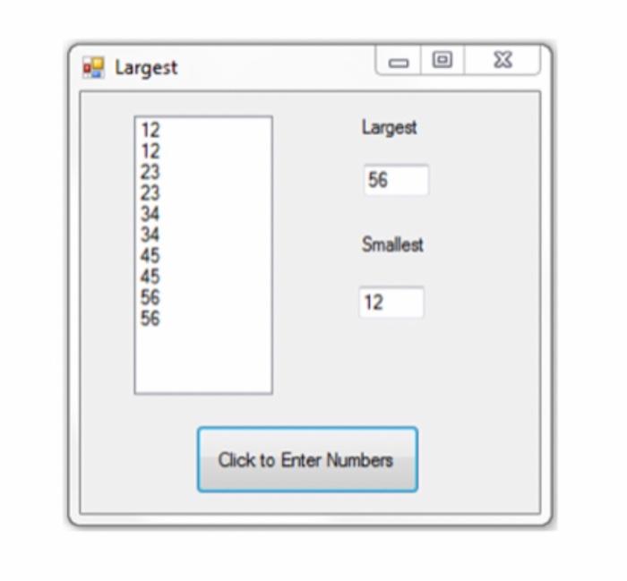 Solved Create an GUI application that lets the user enter | Chegg.com