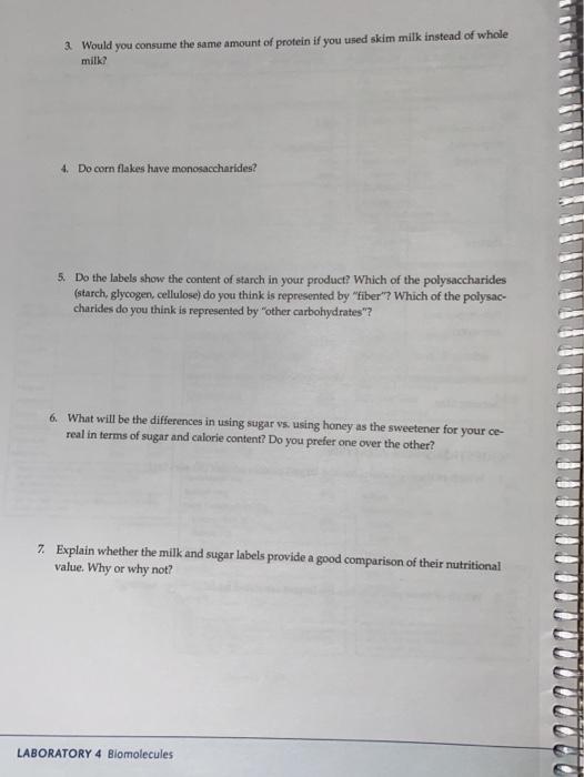 Solved Skim milk nutritional info Nutrition Facts Serving | Chegg.com