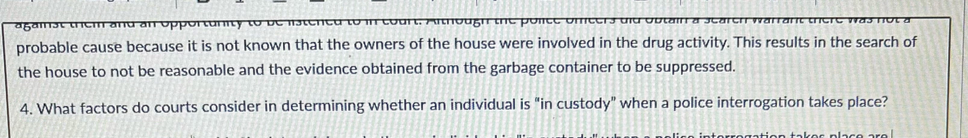 Solved What factors do courts consider in determining | Chegg.com