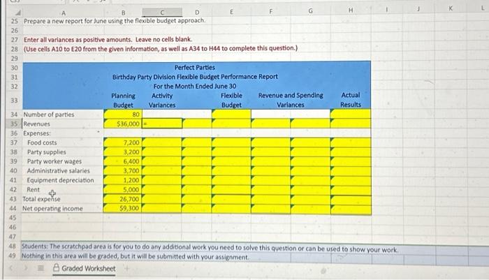please use cell references to fill out chart with | Chegg.com