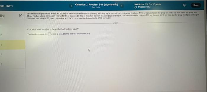 Solved a N what poot in miesi is the cott of botr optoms | Chegg.com