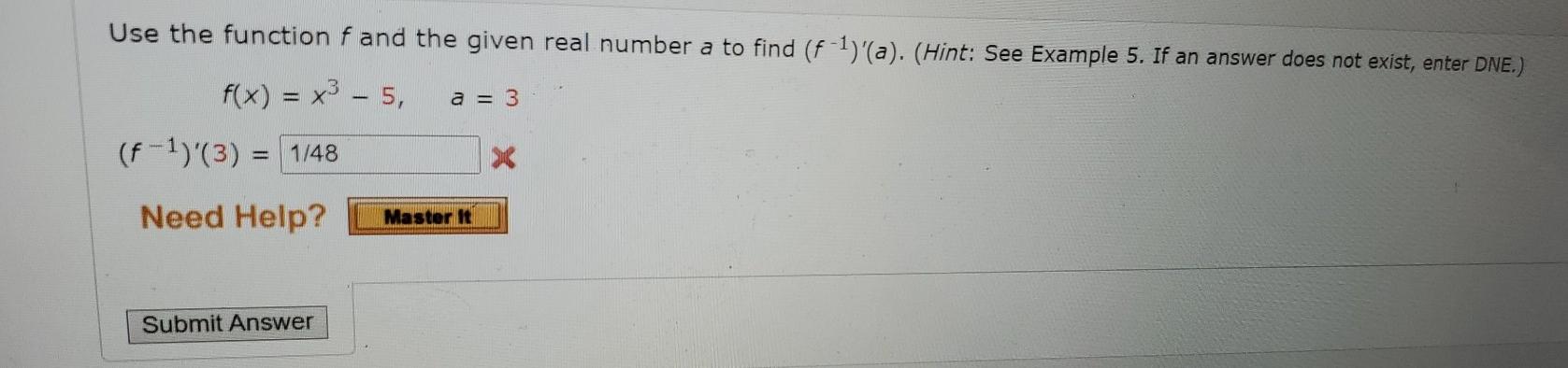 Solved Use the function fand the given real number a to find | Chegg.com