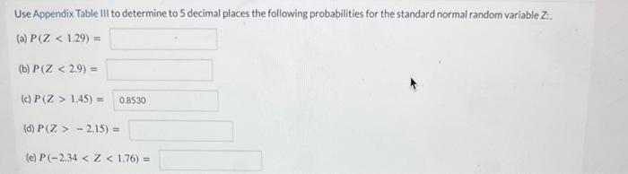 Solved Use Appendix Table Ill to determine to 5 decimal | Chegg.com