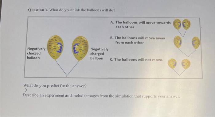 Solved Static Charges 1. Open Balloons and Static | Chegg.com