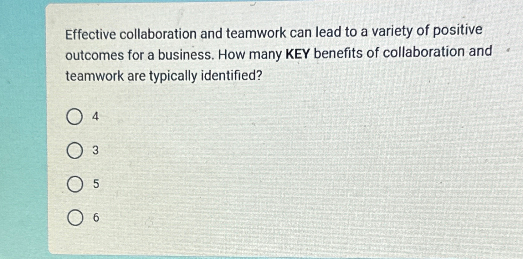 Solved Effective collaboration and teamwork can lead to a | Chegg.com