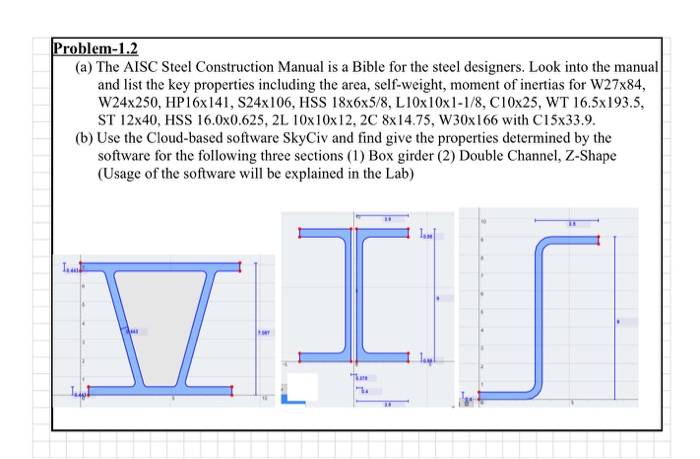 Problem-1.2 (a) The AISC Steel Construction Manual is | Chegg.com