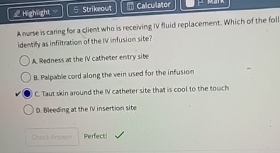 Solved A nurse is caring for a client who is receiving IV | Chegg.com