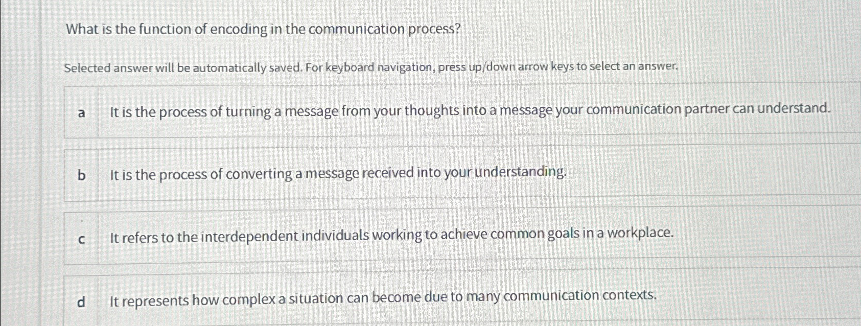 Solved What is the function of encoding in the communication | Chegg.com