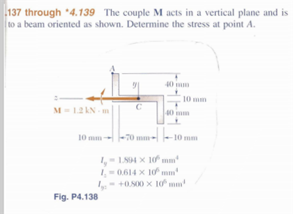Solved The couple M acts in a vertical plane and is to a | Chegg.com