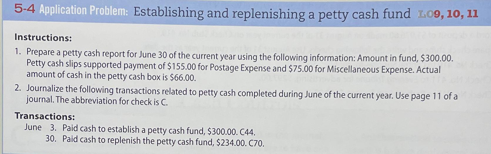 Solved 5-4 ﻿Application Problem: Establishing and | Chegg.com