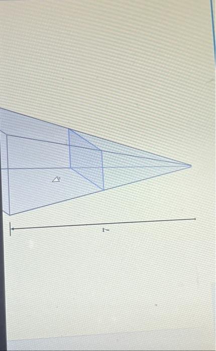 Solved A tank is shaped like an upside down square pyramid, | Chegg.com