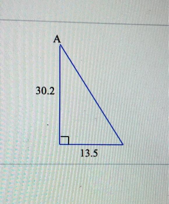 Solved Find the angle A using the given right triangle. | Chegg.com