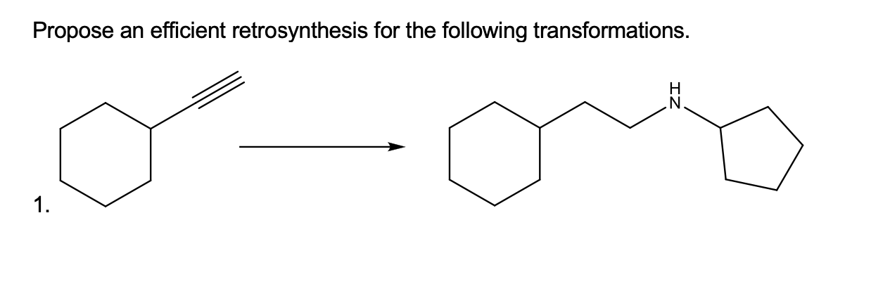 Solved Propose an efficient retrosynthesis for the following | Chegg.com Solved Propose an efficient retrosynthesis for the following | Chegg.com