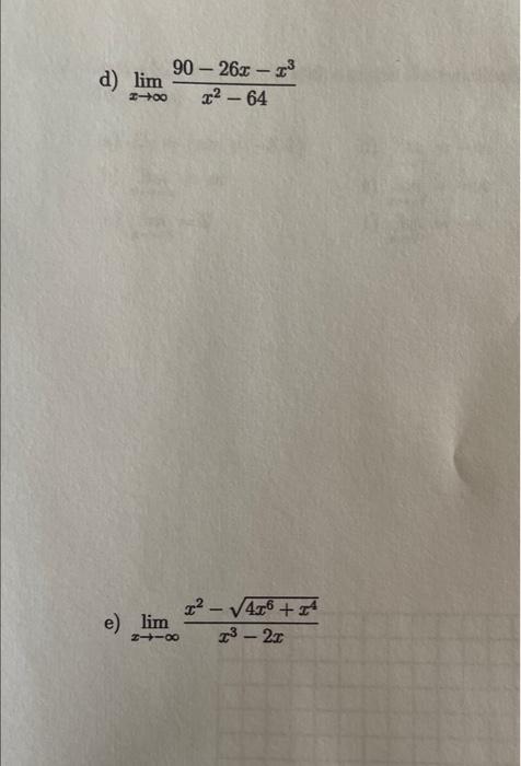 Solved 1. Evaluate the following limits analytically. Use | Chegg.com