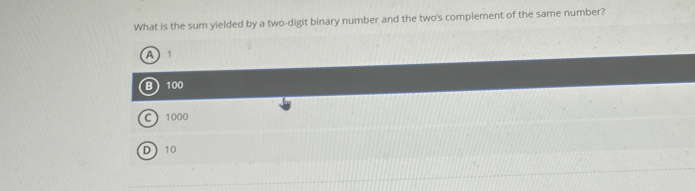 Solved What is the sum yielded by a two-digit binary number | Chegg.com