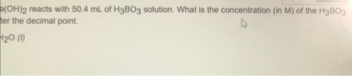 Solved In an acid-base neutralization reaction 32.2 mL of | Chegg.com
