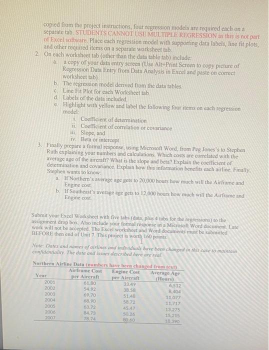 Solved The project is adapted from the Chapter 4 Case Study | Chegg.com