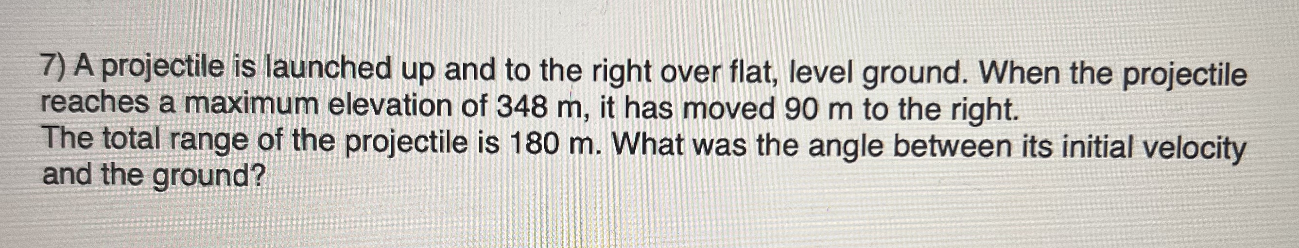 Solved A projectile is launched up and to the right over | Chegg.com