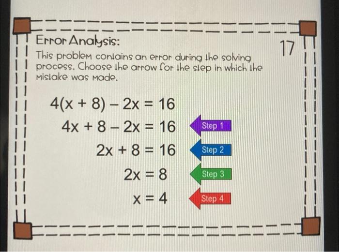 Solved 17 Error Analysis: This problem contains an error | Chegg.com