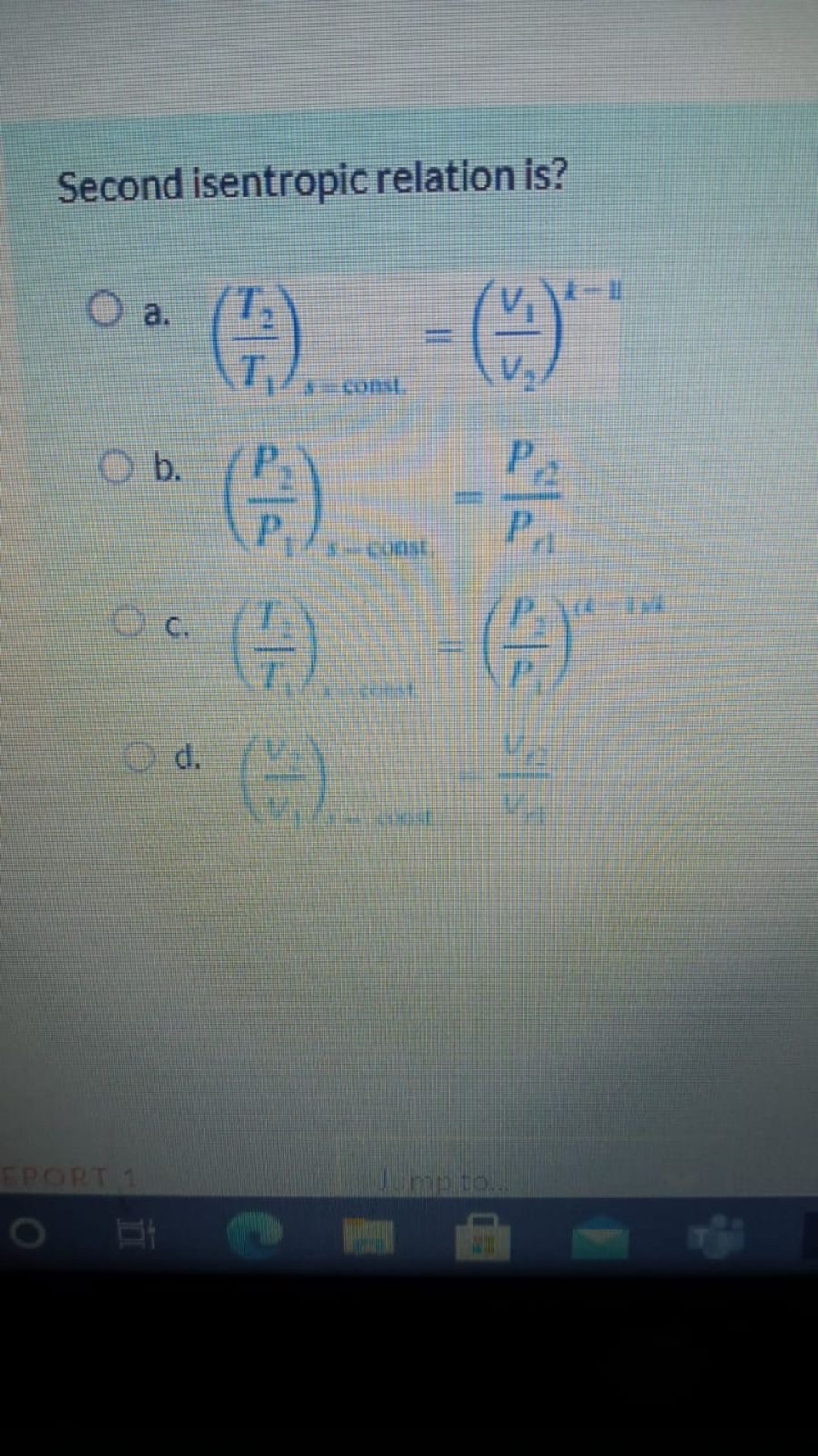 Solved Second isentropic relation | Chegg.com