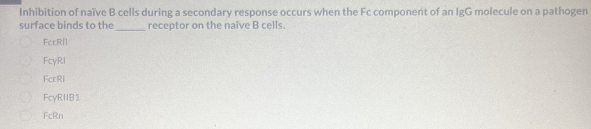Solved Inhibition of naïve B cells during a secondary | Chegg.com