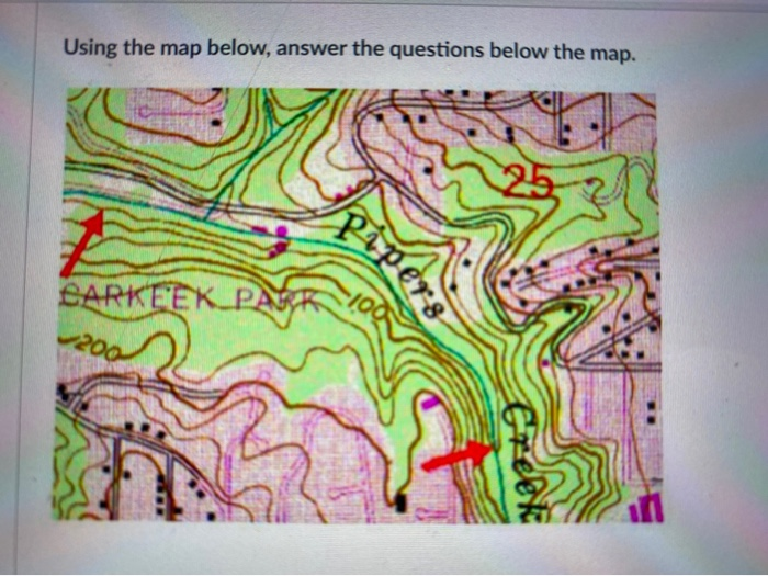 Solved Using the map below, answer the questions below the | Chegg.com