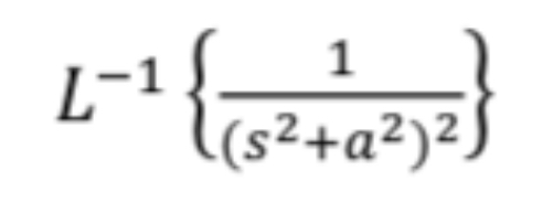 Solved L-1{1(s2+a2)2}Find inverse of laplace using | Chegg.com