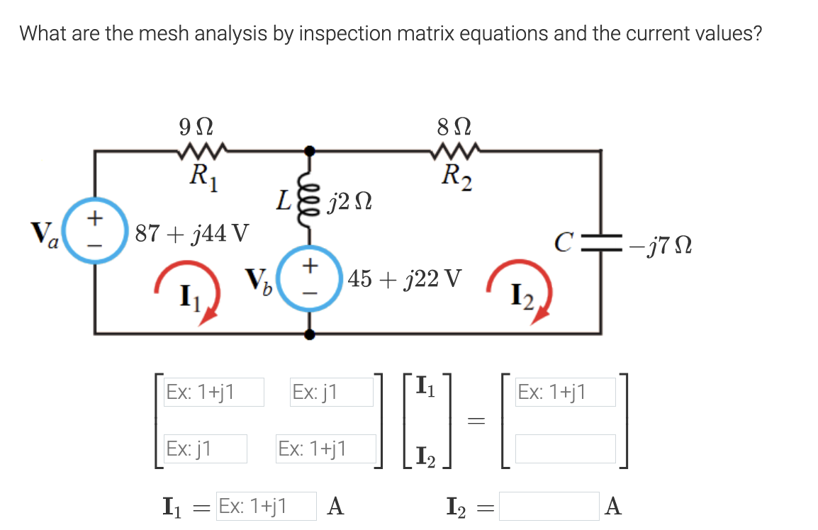 Solved What are the mesh analysis by inspection matrix | Chegg.com