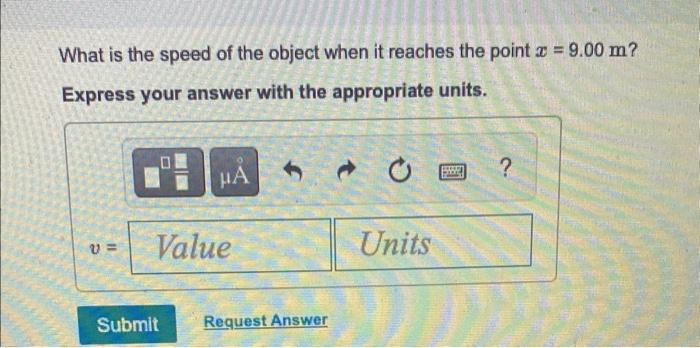 Solved A net force along the x-axis that has x-component | Chegg.com