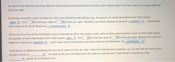 For each of the following scenarios, begin by | Chegg.com