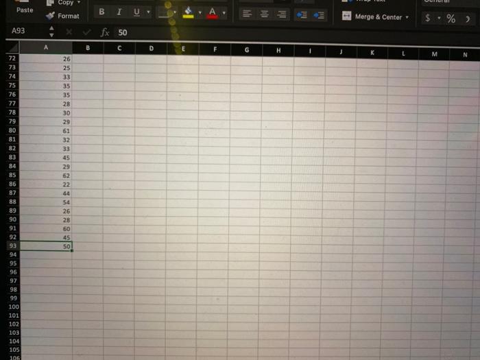 Solved 5. Use the frequency table from step 4 to construct a | Chegg.com