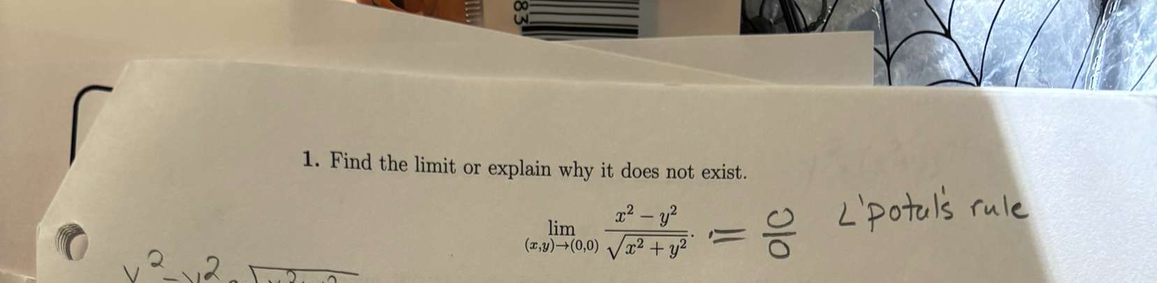 Solved Find the limit or explain why it does not | Chegg.com